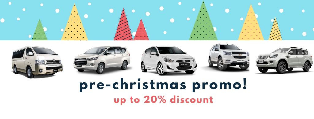 pre-christmas promo! - JT Car Rental Cebu Philippines